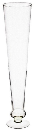 Stemmed glass vase W-181A H:65cm D:15cm | Vases \ Stemmed vases