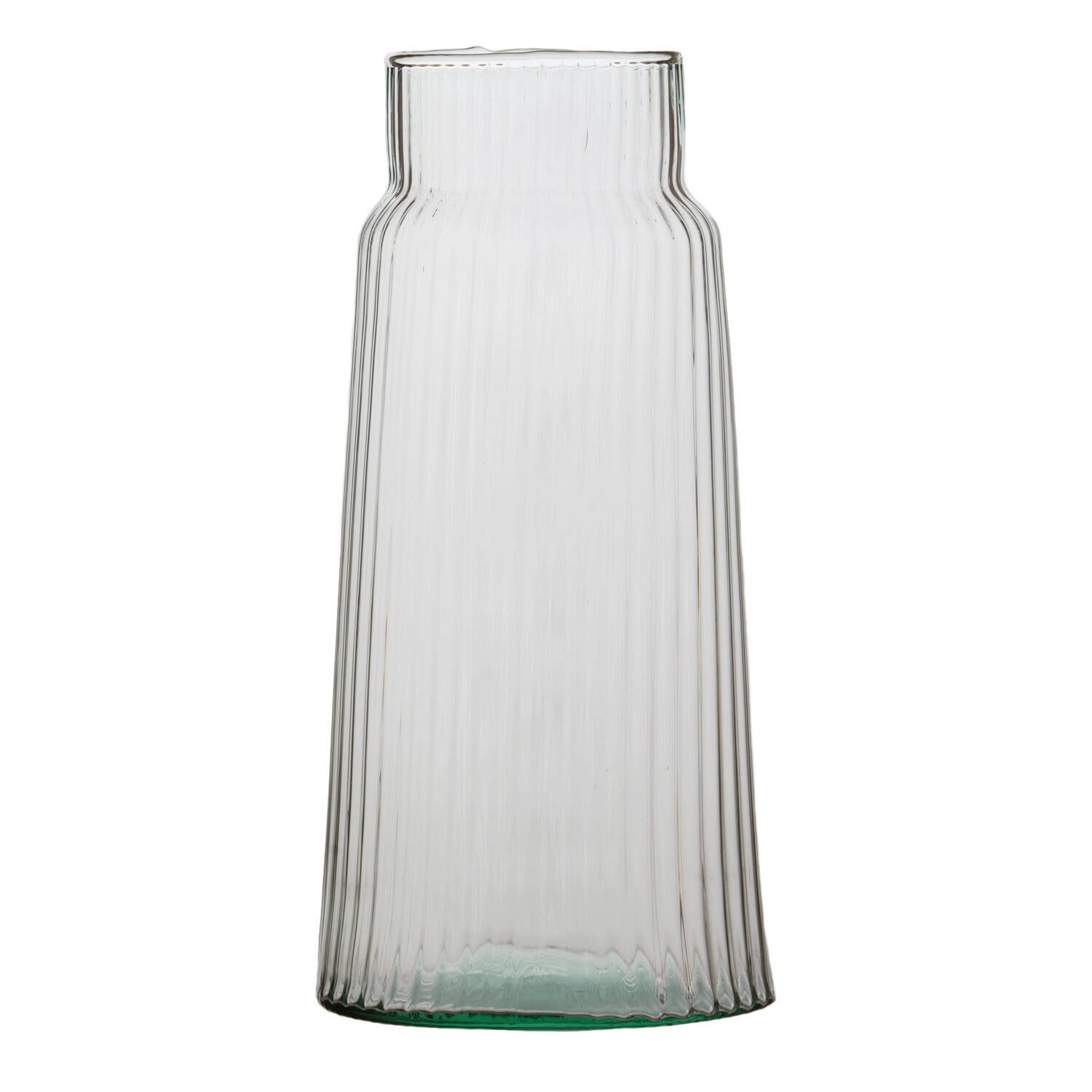 Grooved glass vase W-702B2 H:30cm D:14,5cm | Vases \ Jar vases